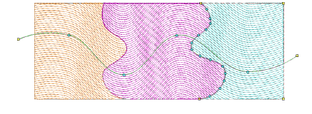 Apply curved lines to multiple objects