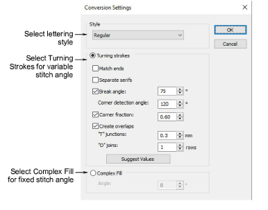 Convert TrueType fonts