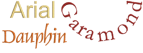 Converting TrueType fonts to embroidery
