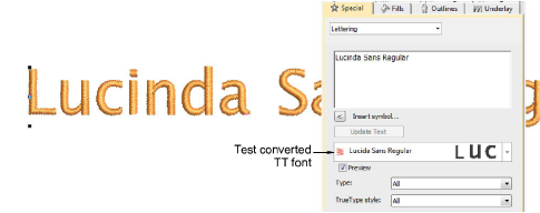 Convert entire TrueType font