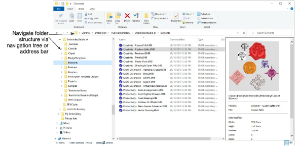 Navigating to assets