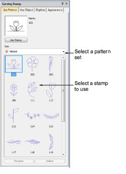 Carving stamp > use patterns