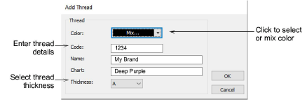 Create thread charts