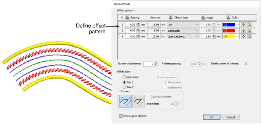 Parallel offsets