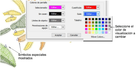 Cambiar colores de pantalla