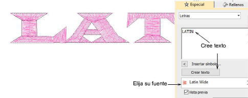 Editar y volver a empaquetar letras generadas