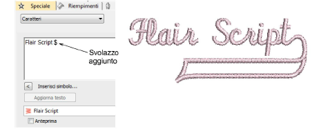 Crea disegni di corsivo ornato