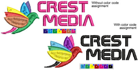 Reassigning colors to machine files