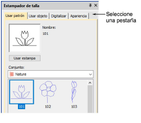 Crear patrones con sellos para tallado
